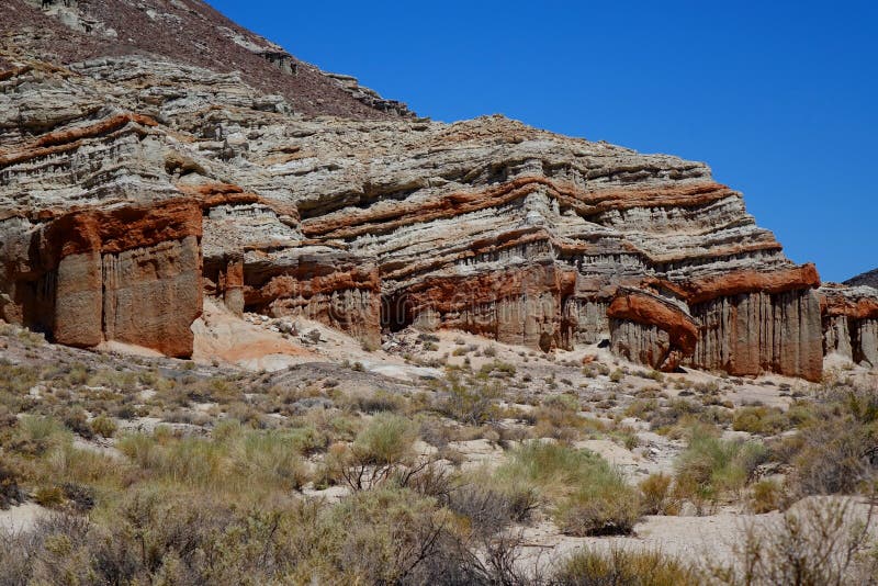 Red Rock Cliffs at Challis, Idaho Stock Image - Image of beautiful ...