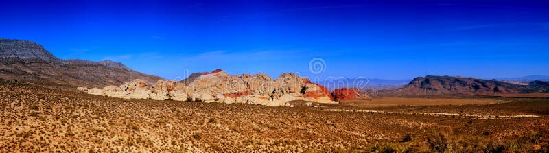 Red Rock Canyon Panorama stock image. Image of monalith - 15122043