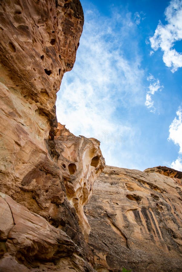 Sheer Cliff Face in Utah stock photo. Image of lake - 238729372