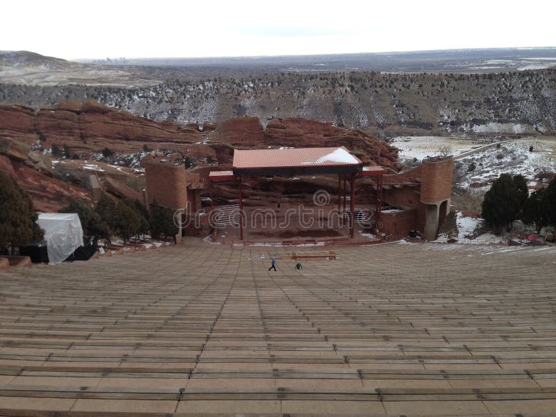 Red Rock Colorado Amphitheater Stock Image - Image of rock, colorado ...