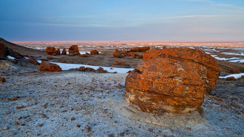 Red Rock Coulee in Southern Alberta, Canada Stock Photo - Image of ...