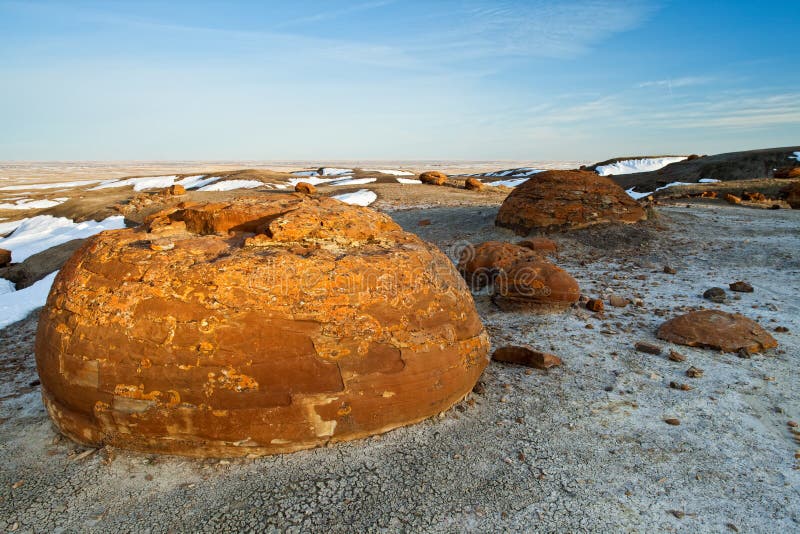 Red Rock Coulee in Southern Alberta, Canada Stock Image - Image of ...