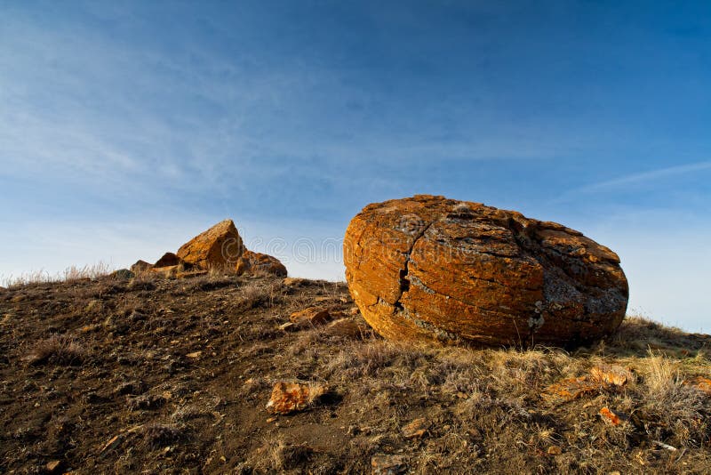 Red Rock Coulee in Southern Alberta, Canada Stock Photo - Image of ...