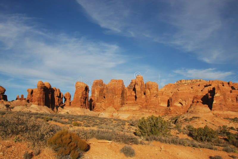 Red Rock Desert stock photo. Image of sand, arches, vista - 7070802