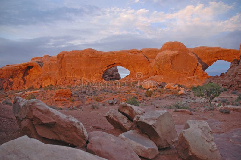 Red Rock and Desert Landscape, Southwest USA Stock Image - Image of ...