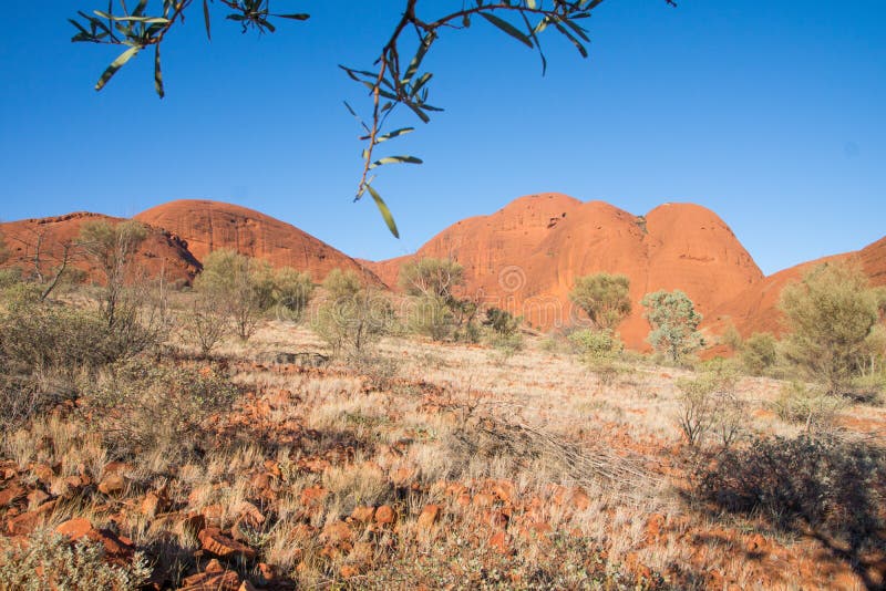 Red Rock Formation in Valley of the Winds in Australia Stock Photo ...