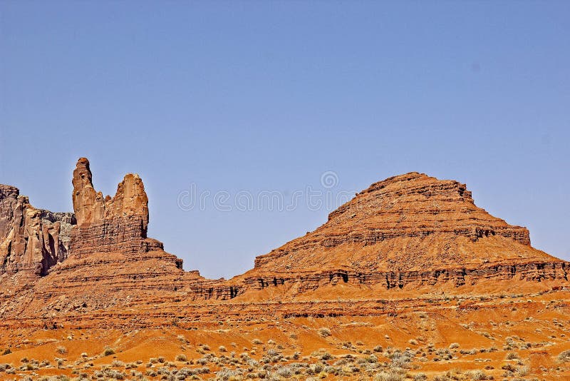 Red Rock Formations in Monument Valley, Utah Stock Photo - Image of ...