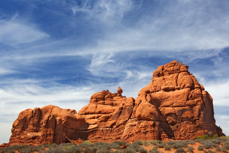 Red Rock Formations sky stock photo. Image of organ, blue - 26798078