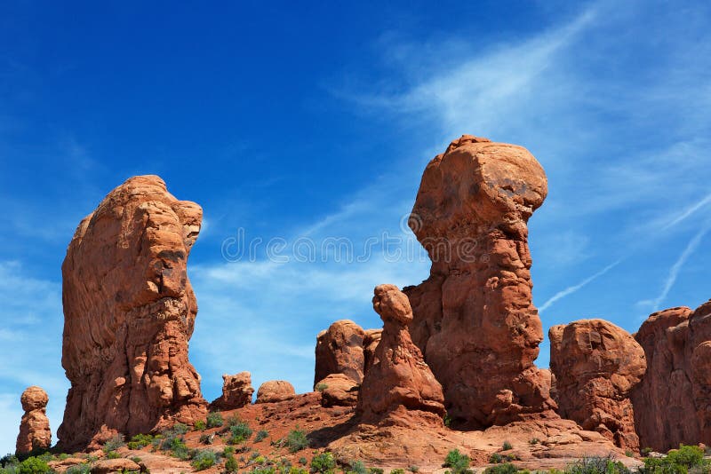 Red Rock Formations sky c stock photo. Image of formations - 28209348