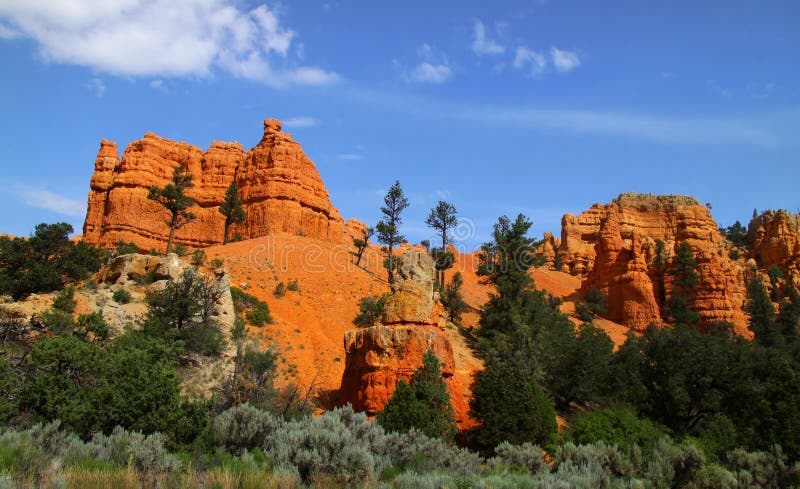 Red Rock Formations in Utah Stock Photo - Image of morgenlicht, idyllic ...