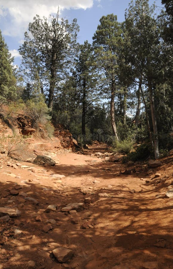 Red Rock Hiking Trail stock photo. Image of destination - 10033092