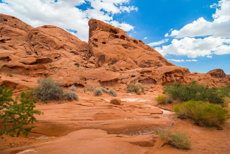 Red Rock Landscape, Valley of Fire State Park, Nevada, USA Stock Photo ...