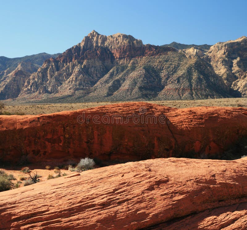 Red rock mountain stock image. Image of rock, area, national - 8182151