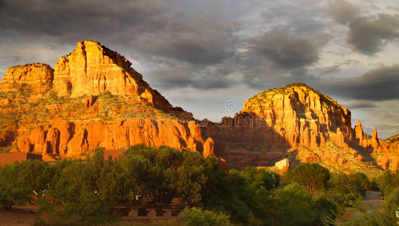 Red Rock Mountains in Sedona, Arizona Stock Image - Image of cathedral ...