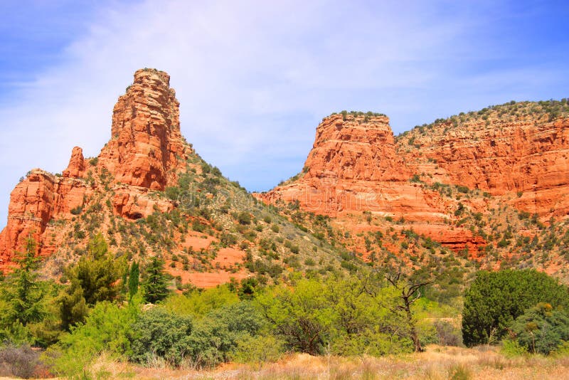Red Rock Mountains in Sedona Stock Image - Image of canyon, hills: 86296573