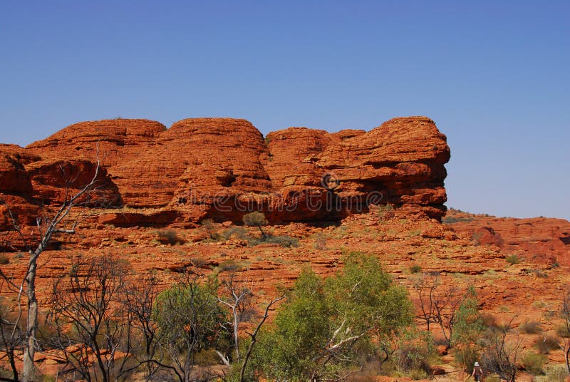 Red rock outcropping stock image. Image of outback, blue - 7339371