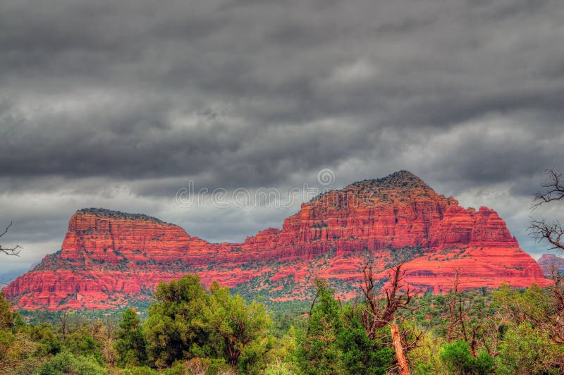 Red Rock Storm stock image. Image of arizona, erosion - 17689661