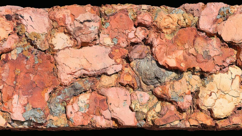 Red Rock Wall Texture stock illustration. Illustration of mineral ...