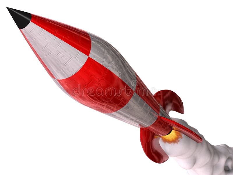 Rocket stock illustration. Illustration of flight, space - 7591697