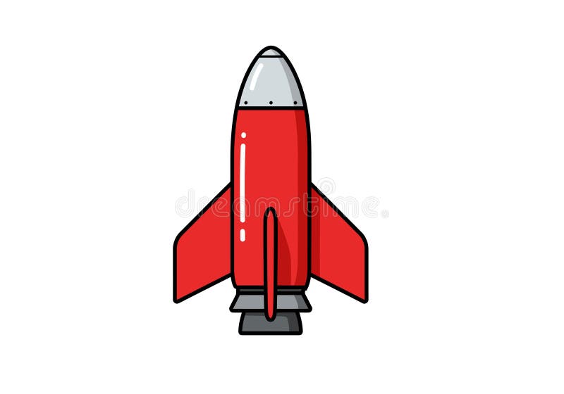 Realistic rocket clipart stock vector. Illustration of rocket - 363147768