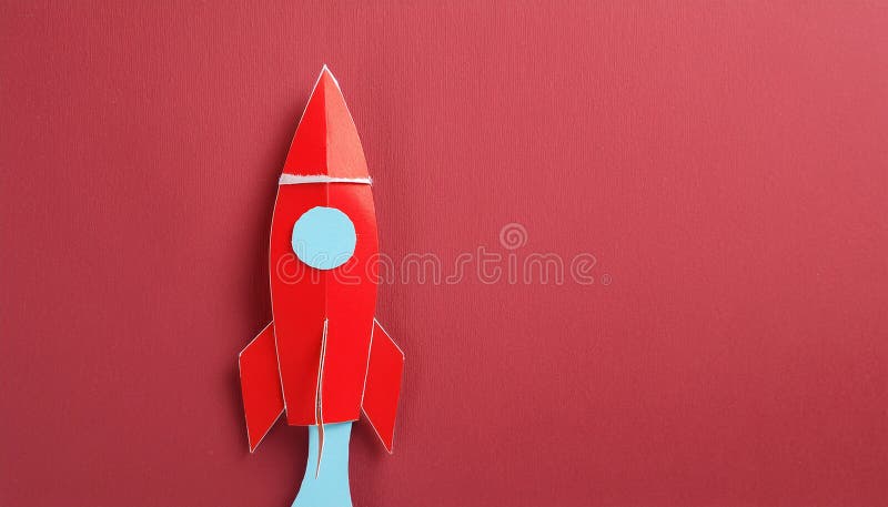 Red Rocket. Red Fireworks Rocket Stock Illustration - Illustration of ...