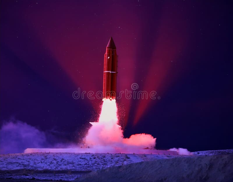 Red Rocket. Red Fireworks Rocket Stock Illustration - Illustration of ...