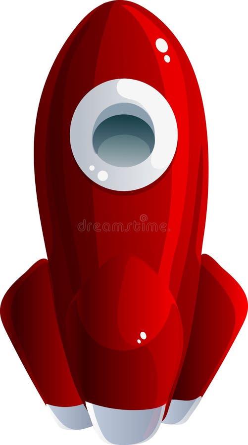 Cartoon rocket stock vector. Illustration of isolated - 16365994