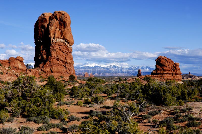 Red Rocks Arches National Park, Utah Stock Photo - Image of rock ...