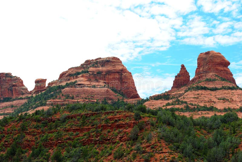Red Rocks stock image. Image of trees, magical, pretty - 26318989
