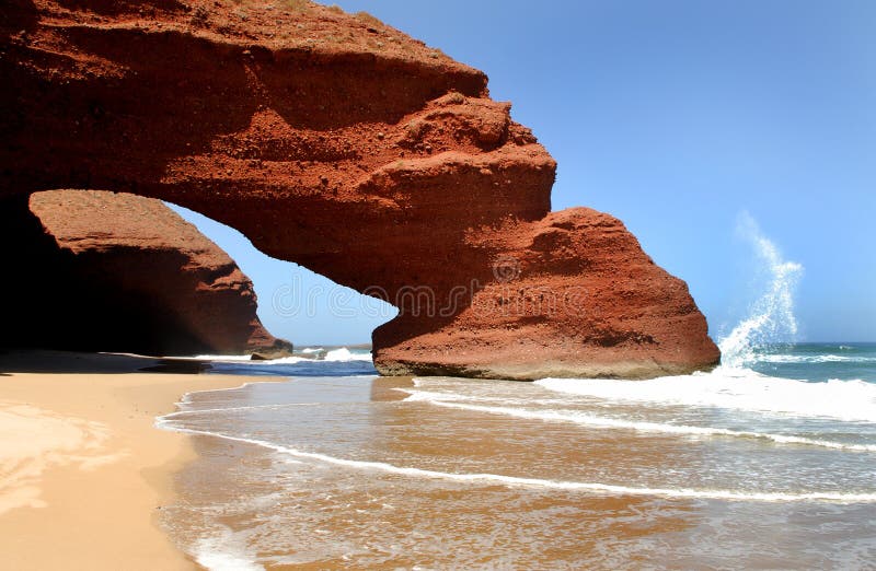 Red rocks stock image. Image of seascape, horizon, sunlight - 2746367