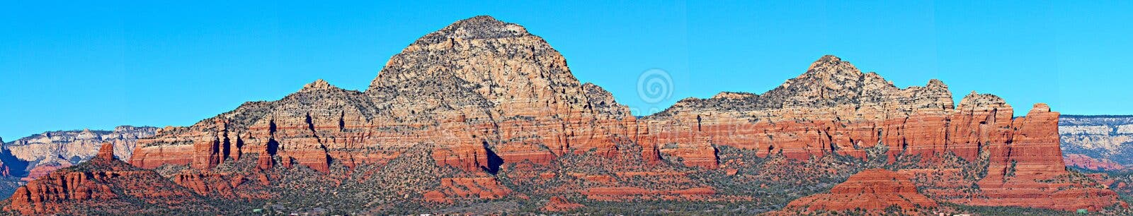Red Rock Night Panorama stock photo. Image of nevada - 112940668