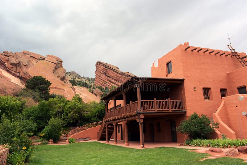 Red Rocks Adobe house stock photo. Image of travel, plant - 59108134