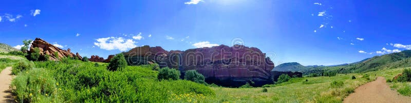 Red Rocks Amphitheater stock image. Image of creation - 10716591
