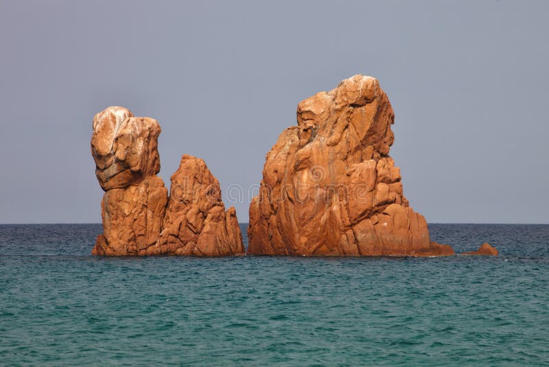 Arbatax Red Porphyry Rocks Nearby Port Capo Bellavista Sardegna ...