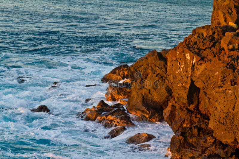 Red Rocks on the Big Island at South Point Stock Image - Image of ...