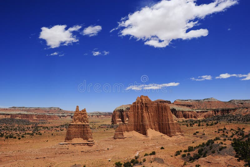 Red rocks and blue sky stock image. Image of cathedral - 23325607