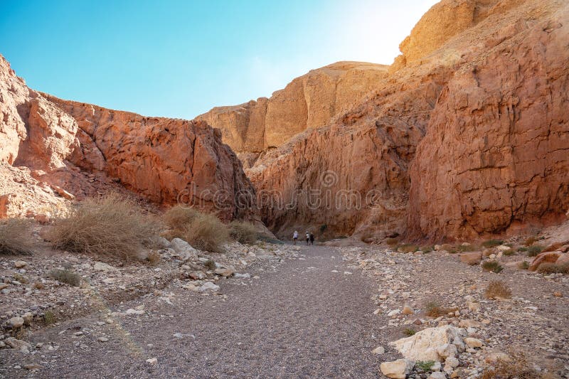 Red Rocks of the Red Canyon in Eilat, Israel Stock Image - Image of ...