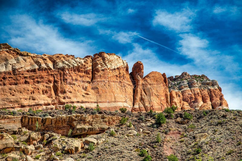 Red Rocks of Capitol Reef National Park, Utah Stock Photo - Image of ...