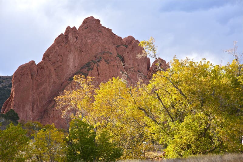 Red Rocks in Colorado stock image. Image of geology, plants - 26999337