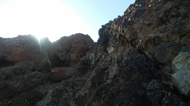Red Rocks in Desert in Phoenix, Arizona in Spring. Stock Photo - Image ...