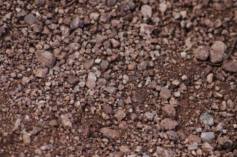 Red gravel texture stock image. Image of closeup, concrete - 149515449