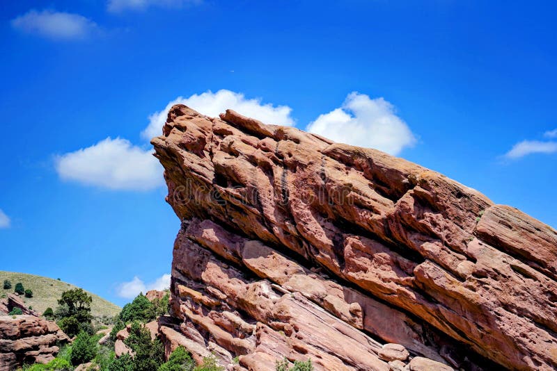 Red Rocks stock image. Image of geology, blue, rock - 225035899