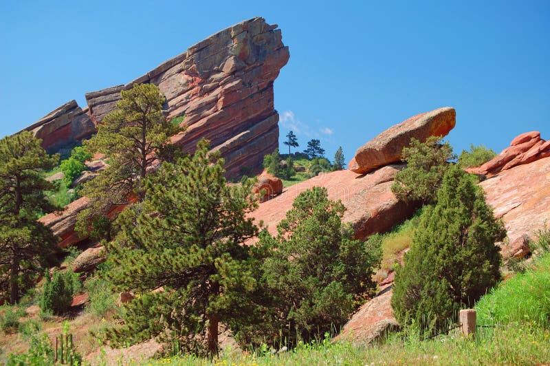Red Rocks Landscape stock photo. Image of erosion, summer - 55483982