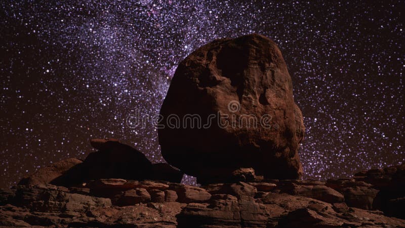 Red Rocks and Milky Way Night Sky in Moab Utah Stock Photo - Image of ...