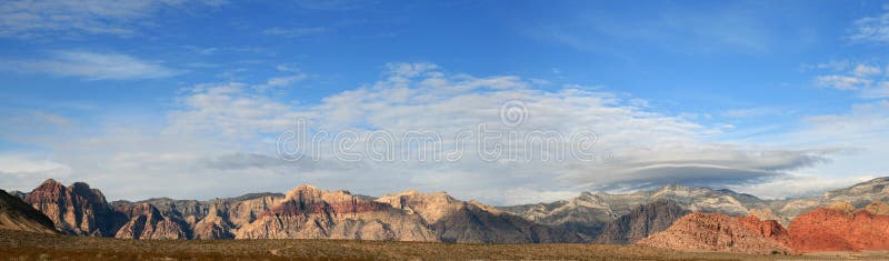 Red rocks panorama stock image. Image of rocks, conservation - 8119891