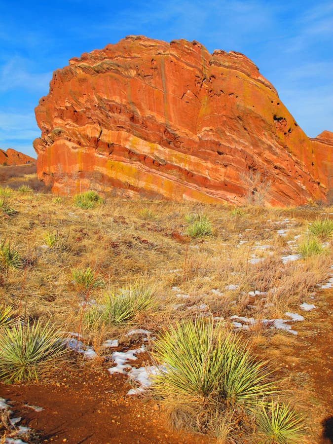 Red Rocks Park Landscape in Morrison Colorado Stock Image - Image of ...
