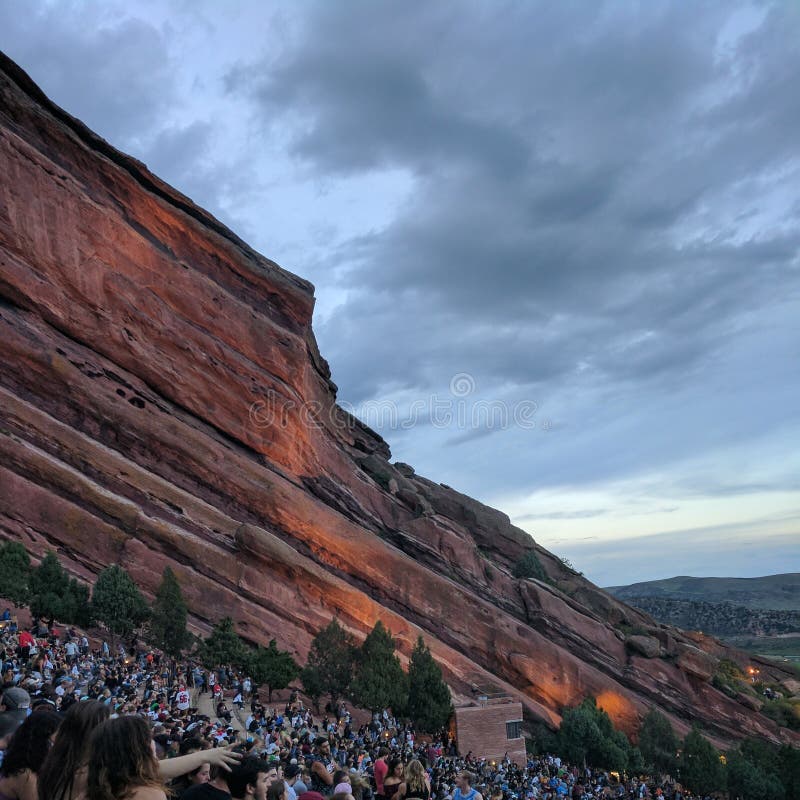 Red rocks editorial image. Image of rocks, logoc, concert - 105698180