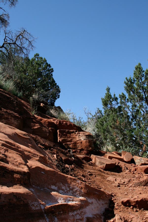 Red Rocks Stairs stock image. Image of tourism, rocks - 3132319