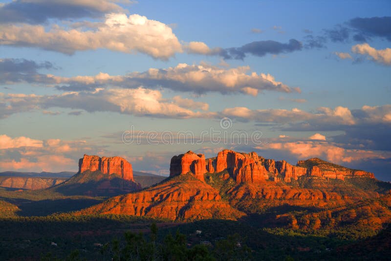 Red Rocks sunset stock photo. Image of arizona, mountains - 4735072