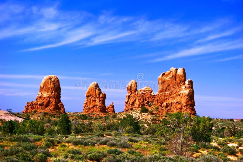 Red rocks of Utah stock image. Image of bright, destination - 10382225